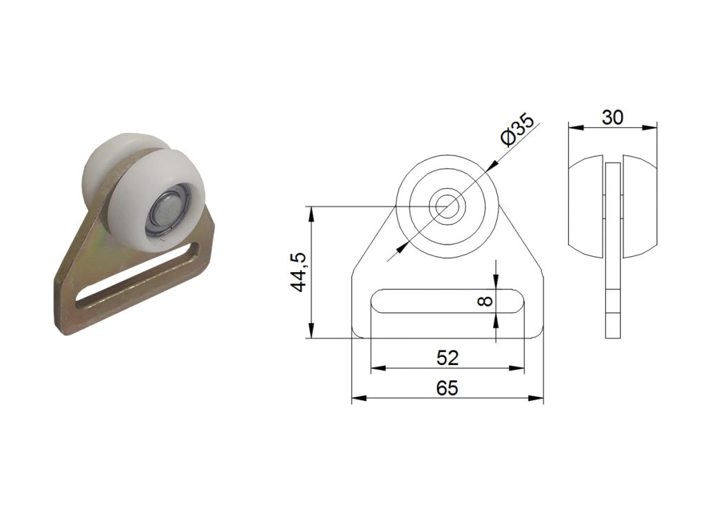 Carrucha sencilla con ranura para lona lateral - Kits y Carrocerias